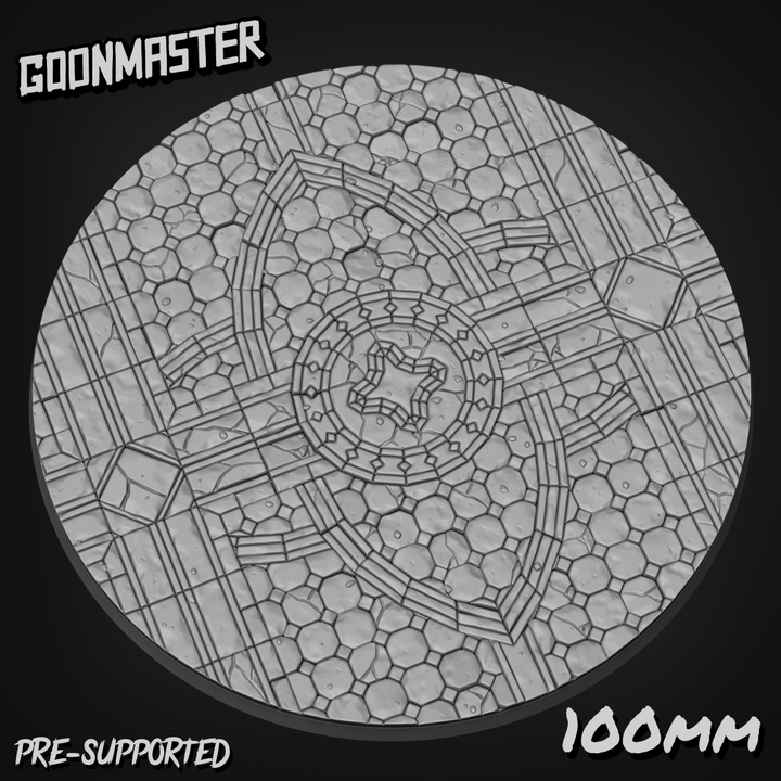 3D Printable Gothic Tile Base Set by Goon Master