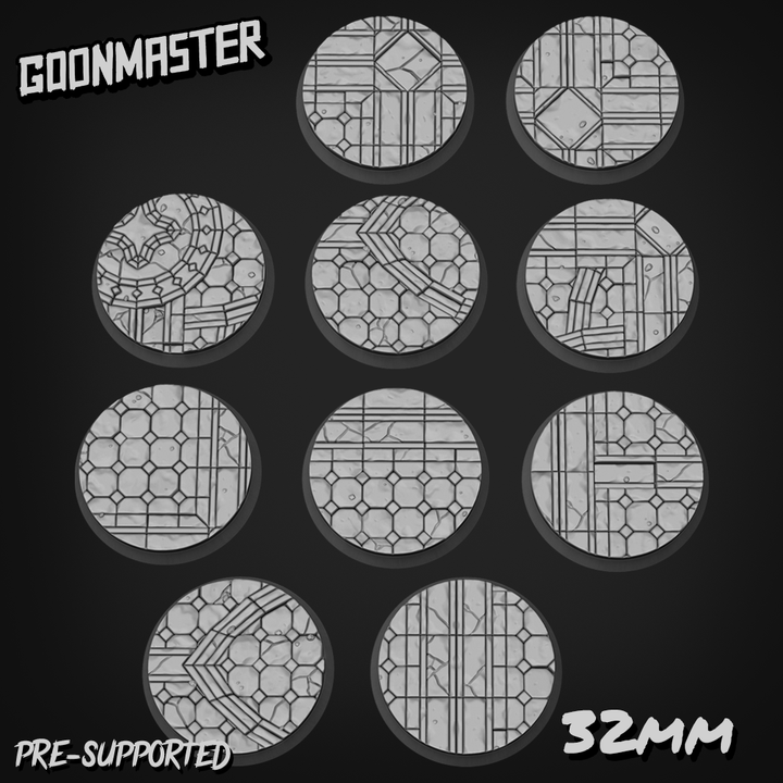 3D Printable Gothic Tile Base Set by Goon Master
