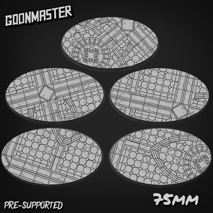 3D Printable Gothic Tile Base Set by Goon Master