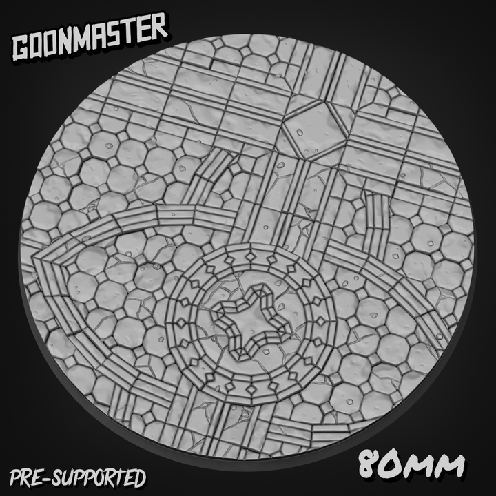 3D Printable Gothic Tile Base Set by Goon Master