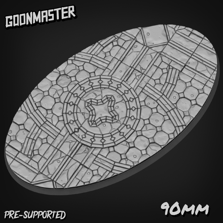 3D Printable Gothic Tile Base Set by Goon Master