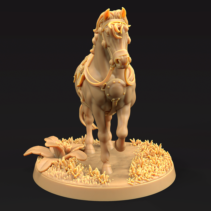 3D Printable Horse | PRESUPPORTED | Dungeon Classics by The Dragon ...