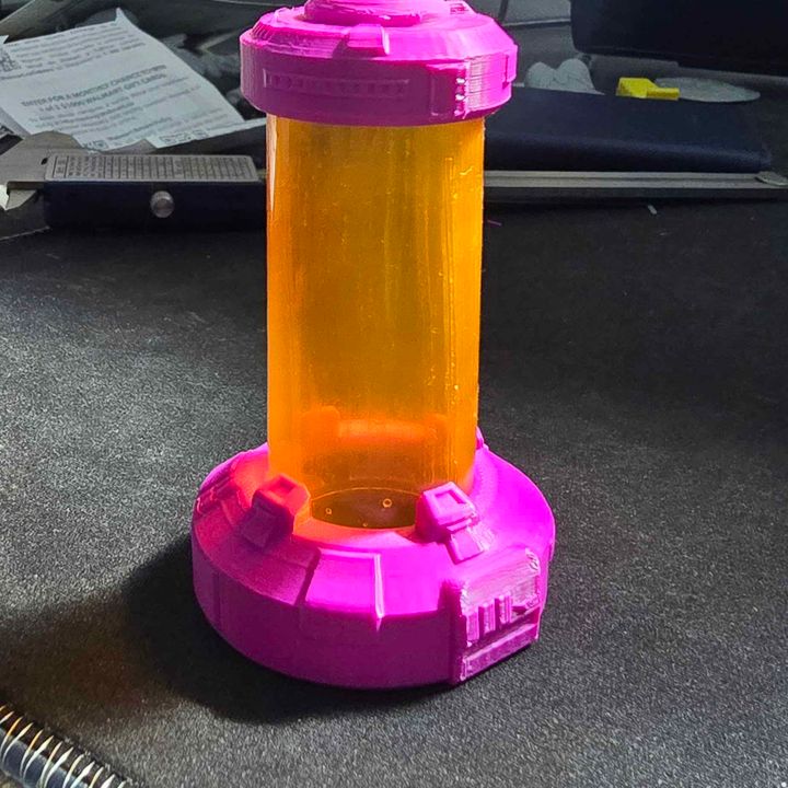 3D Printable Pill Bottle Sci-fi Terrain #1 by That Blasted Samophlange