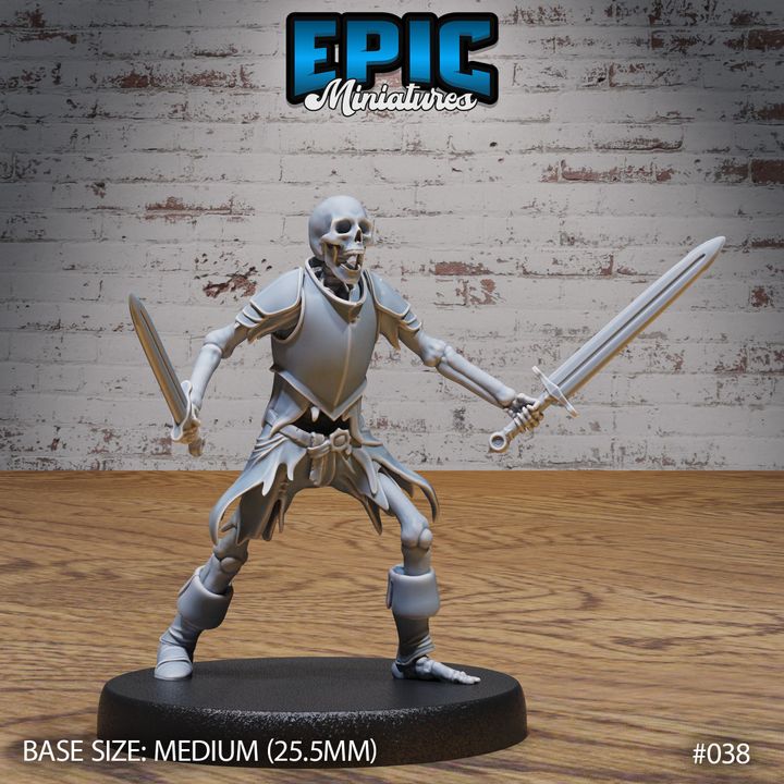 3D Printable Skeleton Army Set E / Undead Soldier / Evil Skelet Warrior ...