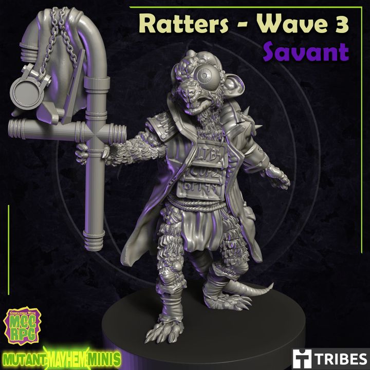 3D Printable Ratters, Wave 3 - Savant by Dark-Platypus Studio