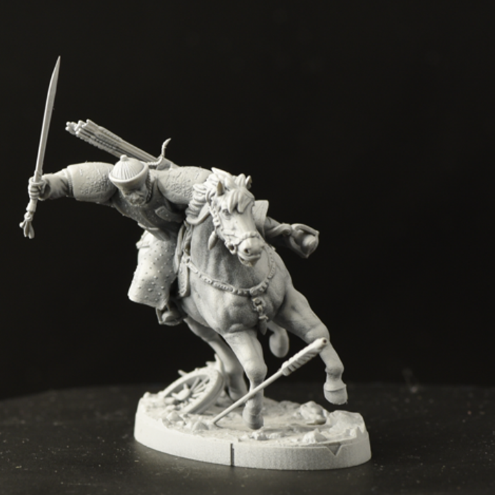 3D Printable Finch and Dragon - Ajige-Nikan, Cammander of the cavalry ...