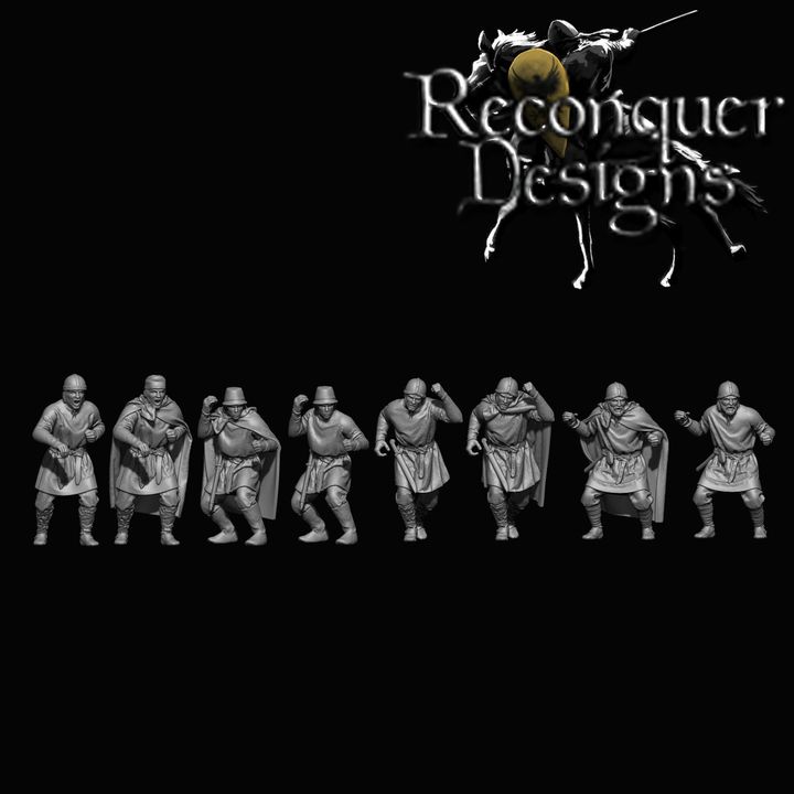 3D Printable Visigoths Asturians Levy by Reconquer Designs