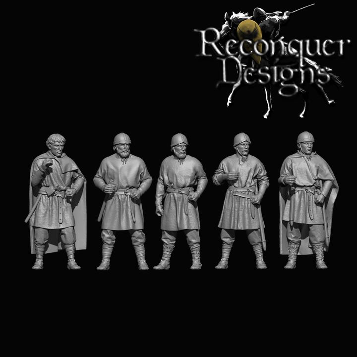 3D Printable Visigoths Asturians Levy by Reconquer Designs