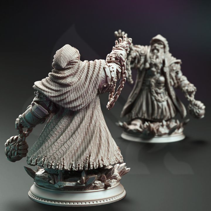 3D Printable Dark Dwarf Rune Sorcerer - Dorgrid Darnane by DM Stash