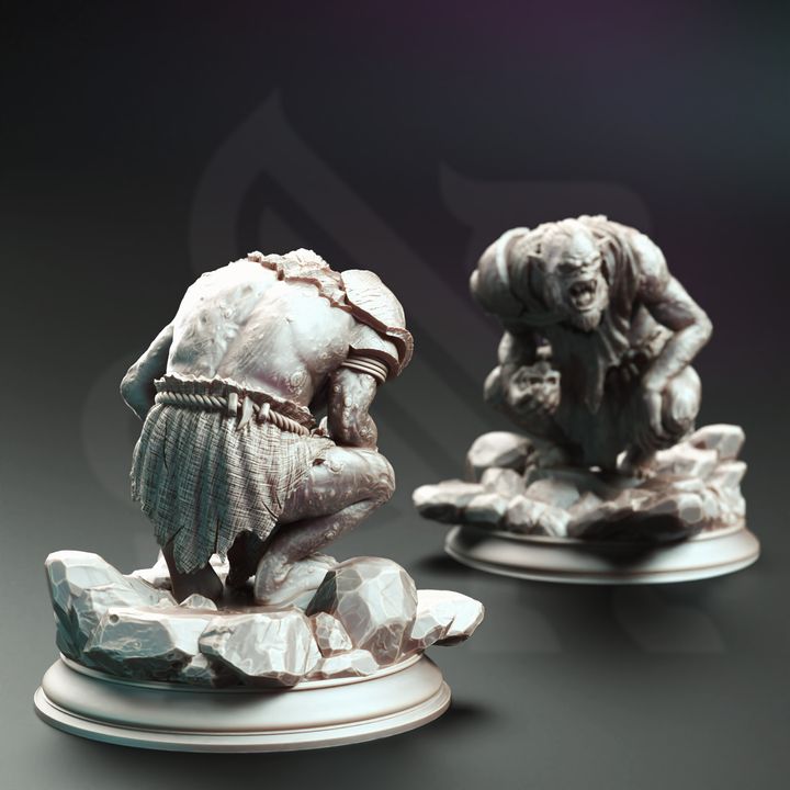 3D Printable Trogg Cannibals (Trio Bundle) by DM Stash