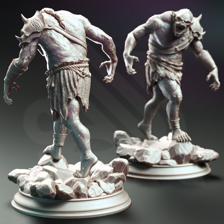 3D Printable Trogg Cannibals (Trio Bundle) by DM Stash