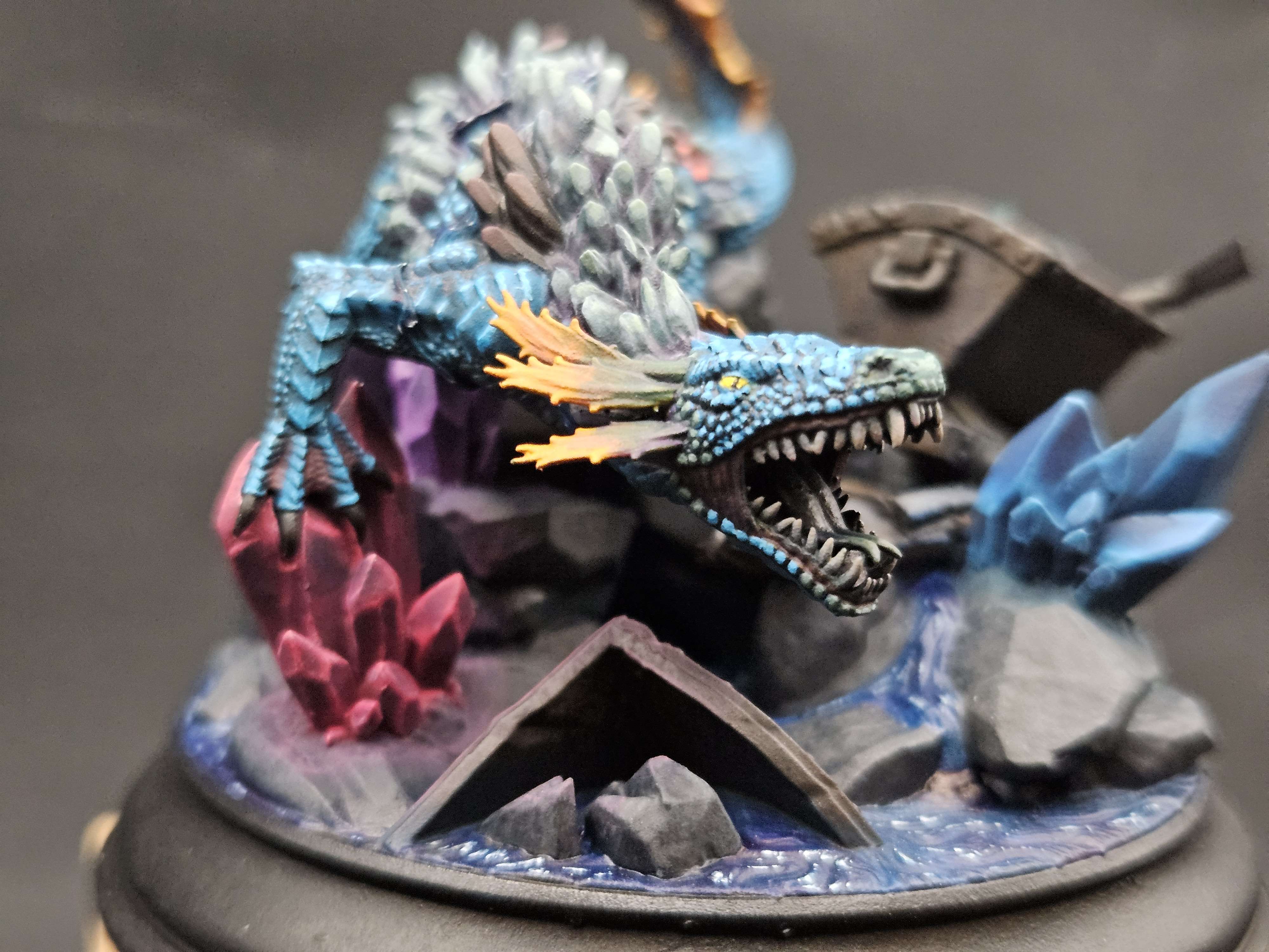 3D Printable Lava Elemental Salamander by DM Stash