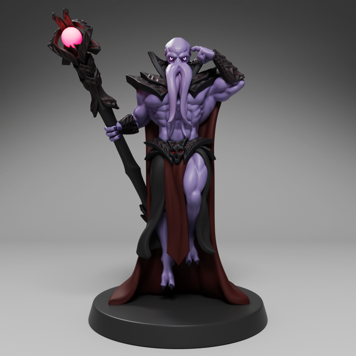 3D Printable Floating mindflayer by Built Bird
