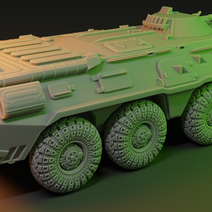 3D Printable BTR-80 APC by Modern-Miniatures.eu