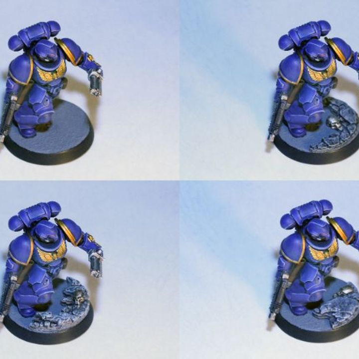 3D Printable Basing Rock Warhammer 40k stl File 32mm Base by hiroyuki okada