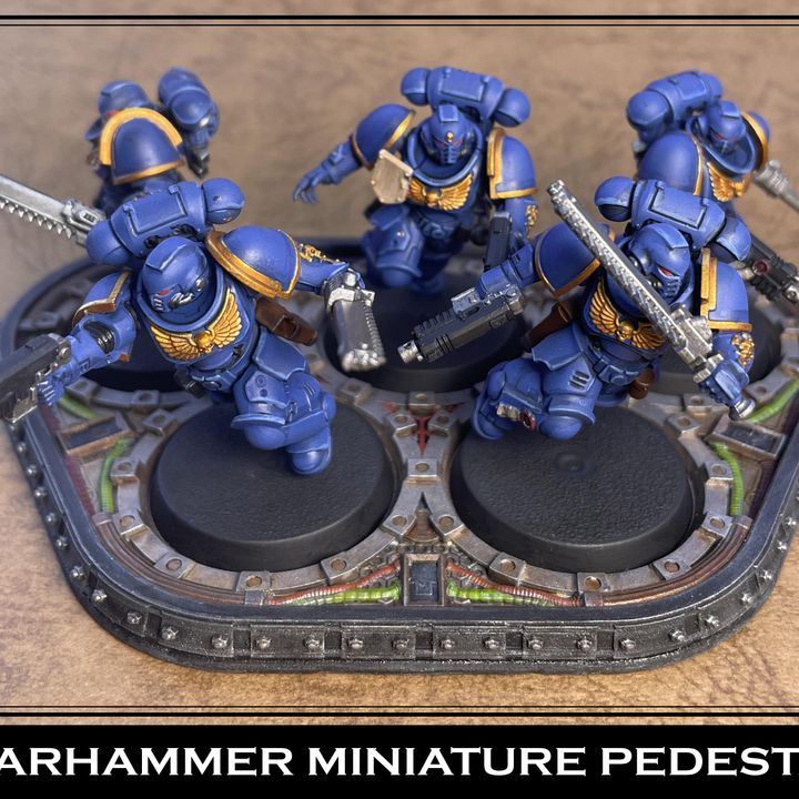 3D Printable WARHAMMER MINIATURE PEDESTAL stl File by hiroyuki okada