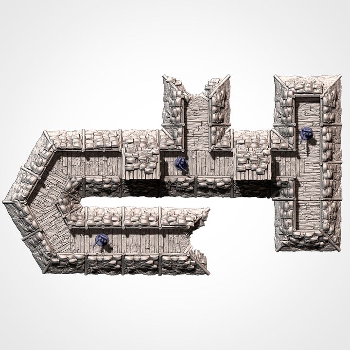 3D Printable MODULAR TRENCHES WWII by Txarli Factory