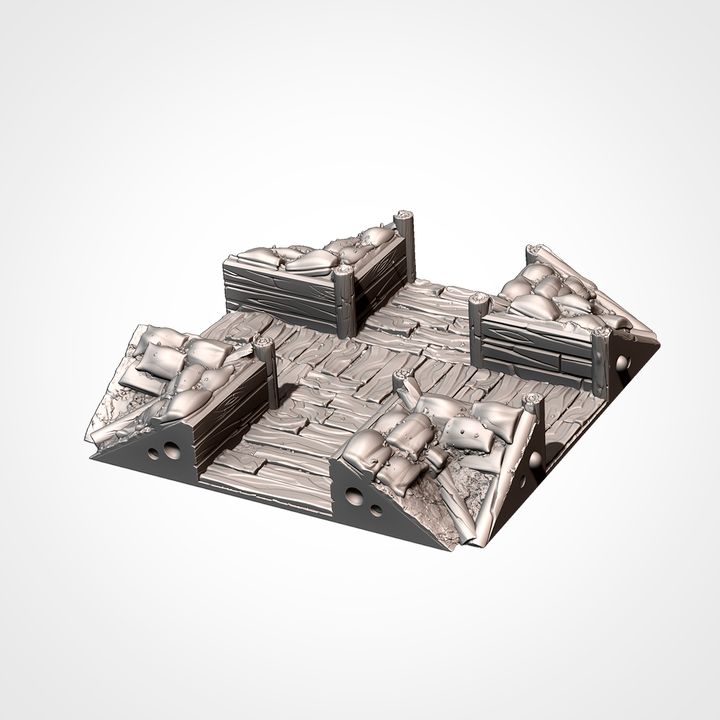 3D Printable MODULAR TRENCHES WWII by Txarli Factory