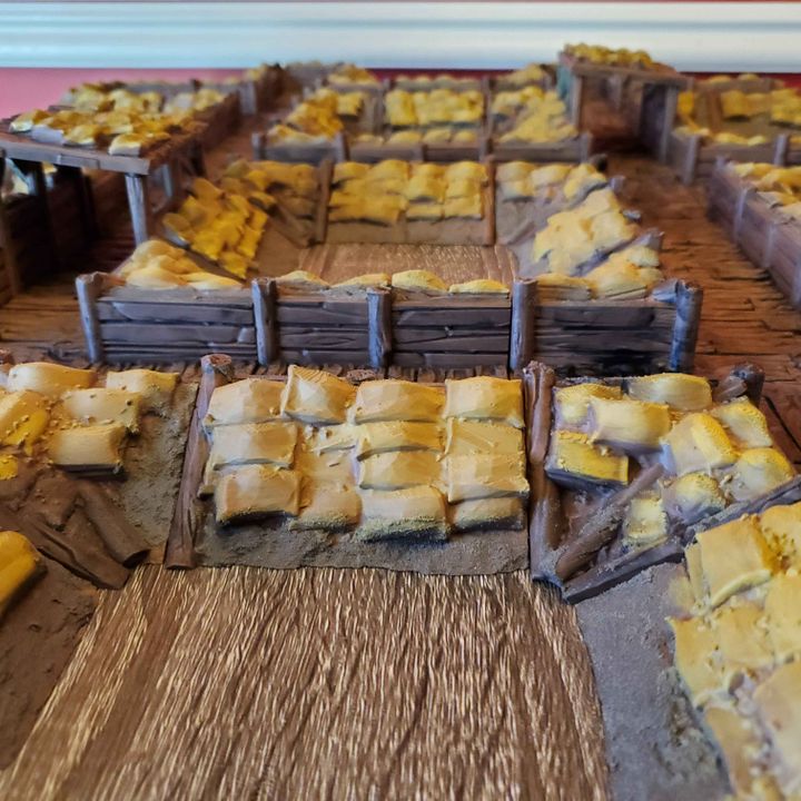 3D Print of MODULAR TRENCHES WWII by thestoryteller1