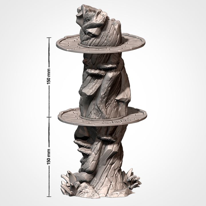 3D Printable MODULAR GIANT TREES by Txarli Factory