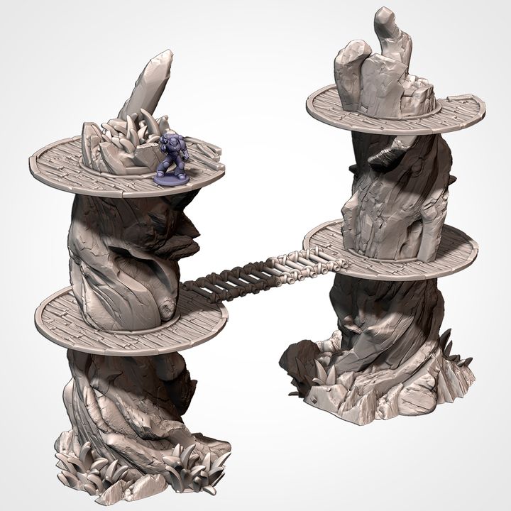 3D Printable MODULAR GIANT TREES by Txarli Factory