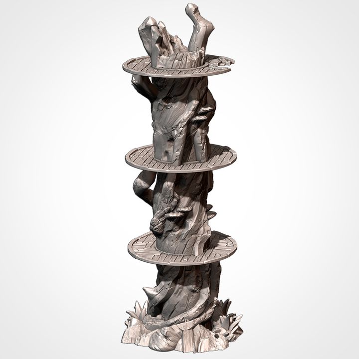 3D Printable MODULAR GIANT TREES by Txarli Factory