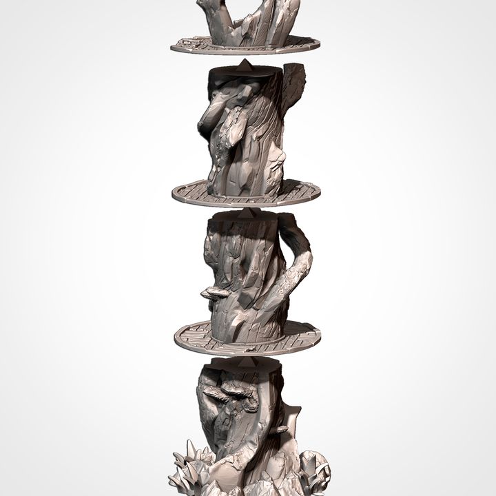 3D Printable MODULAR GIANT TREES by Txarli Factory