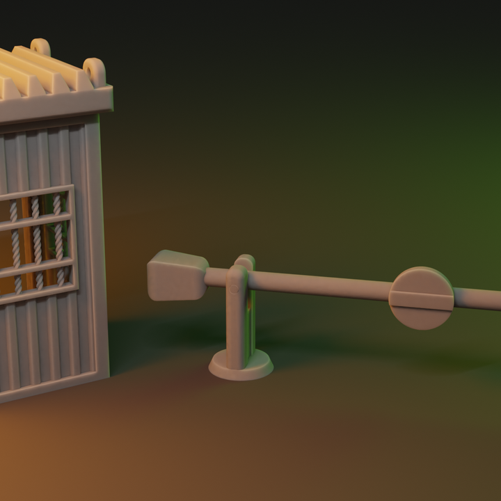 3D Printable Small Russian Checkpoint. Guardhouse. by Modern-Miniatures.eu