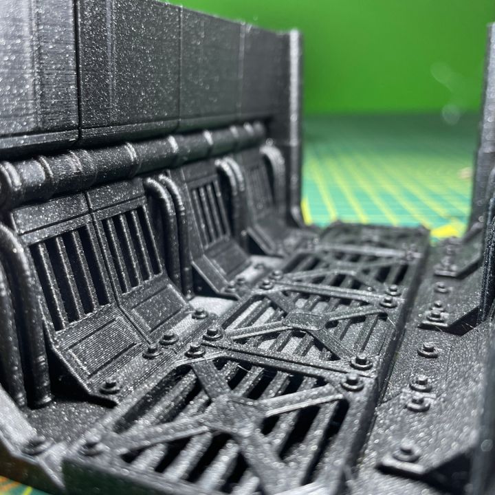 3D Printable Space Ship Corridor Section A by Chris