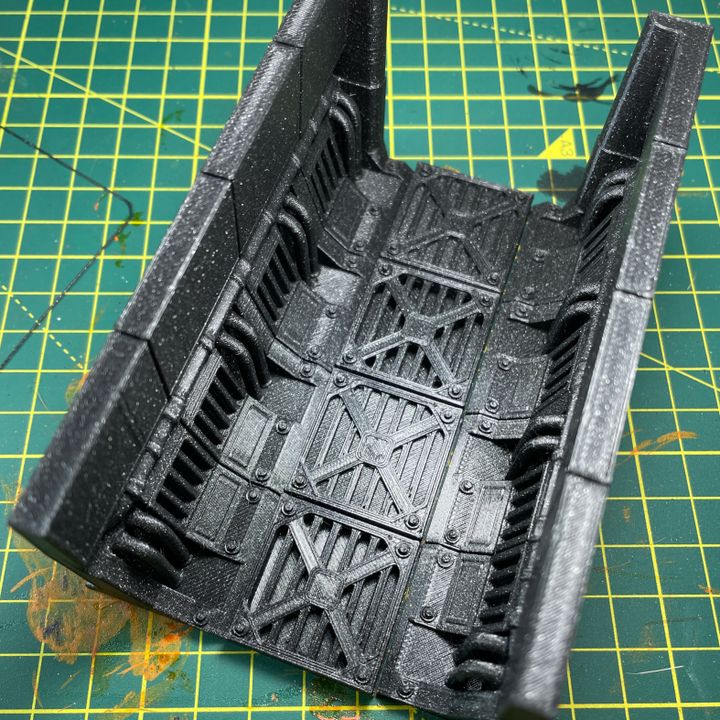 3D Printable Space Ship Corridor Section A by Chris