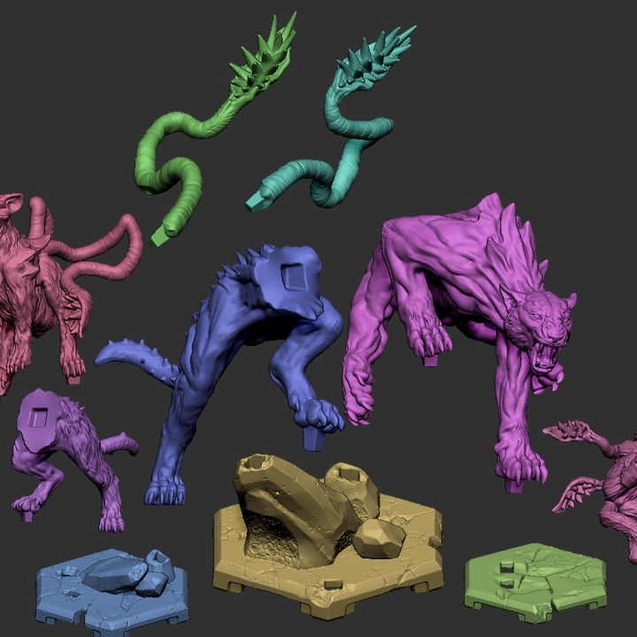 3D Printable Beasts by Dragun Studios