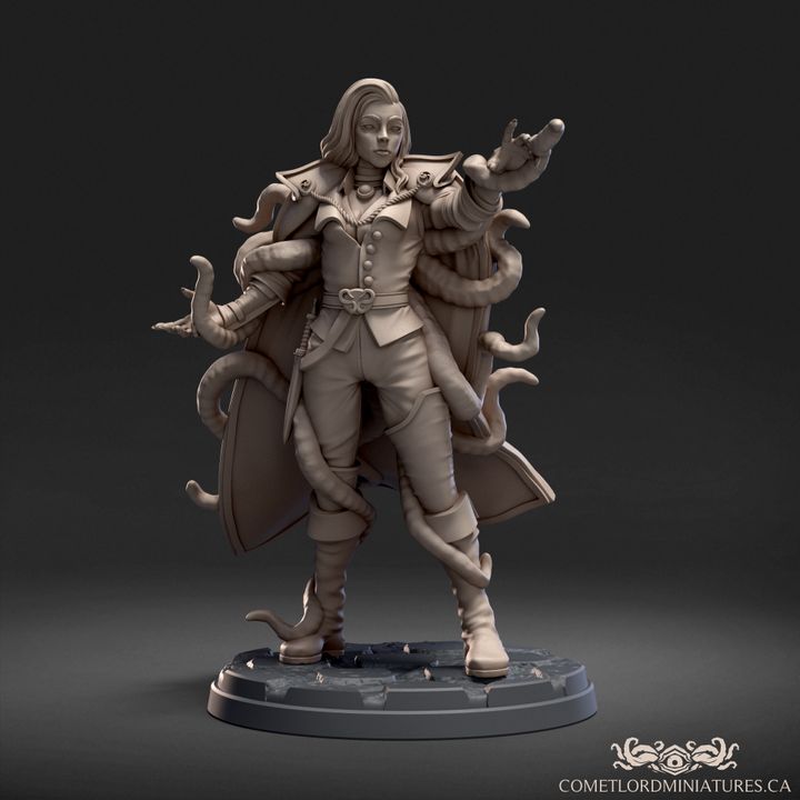 3D Printable Rhea, Aberrant Sorcerer by Comet Lord Miniatures
