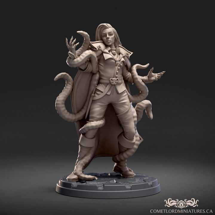 3D Printable Rhea, Aberrant Sorcerer by Comet Lord Miniatures