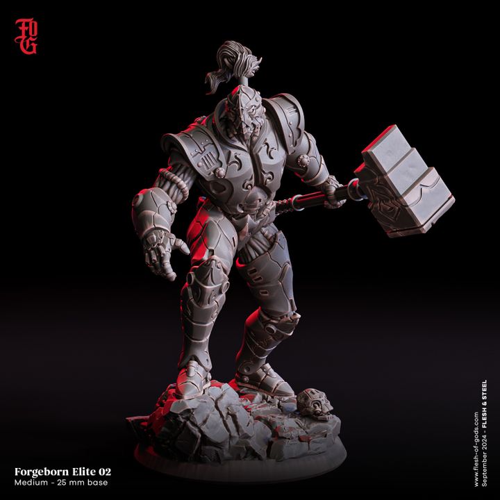 3D Printable Forgeborn Elite (2 poses) by Flesh of Gods