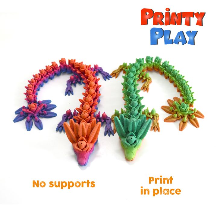 3D Printable Vexxia the Tulip Dragon by Nestor Aaron