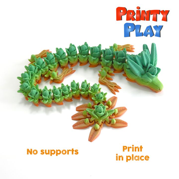 3D Printable Vexxia the Tulip Dragon by Nestor Aaron