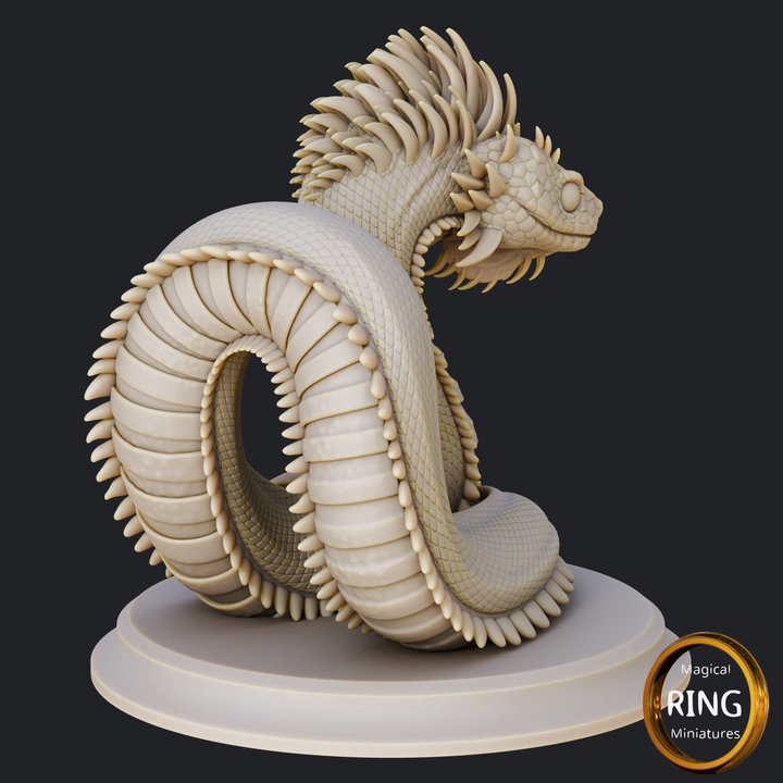 3D Printable Giant Snake DND by MagicalRingMiniatures