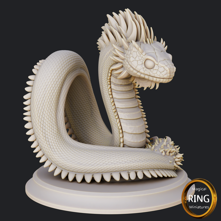 3D Printable Giant Snake DND by MagicalRingMiniatures