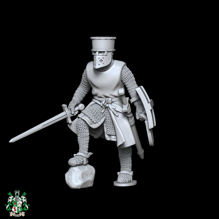 3D Printable Bold Young Lazarus Knight-Commander (Modular/Multipart-Kit ...