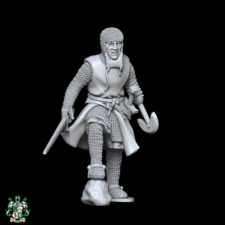 3D Printable Bold Young Lazarus Knight-Commander (Modular/Multipart-Kit ...