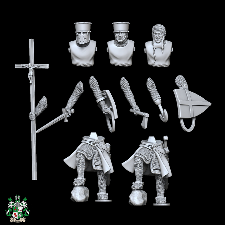 3D Printable Bold Young Lazarus Knight-Commander (Modular/Multipart-Kit ...
