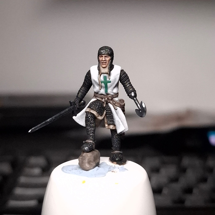 3D Printable Bold Young Lazarus Knight-Commander (Modular/Multipart-Kit ...
