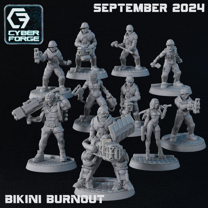 3D Printable Cyber Forge - September 2024 BIKINI BURNOUT by Titan Forge ...