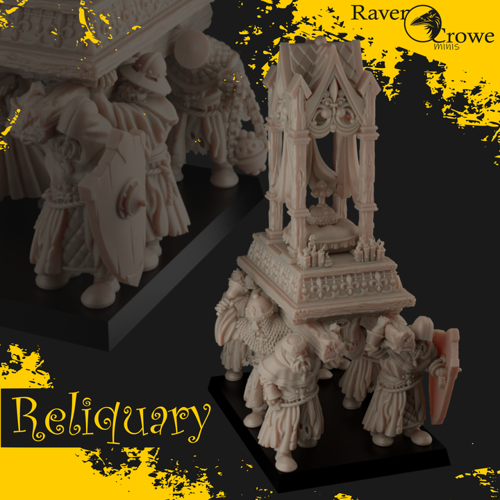 3D Printable Holy Reliquary | The Grim Monastery by RavenCrowe Minis