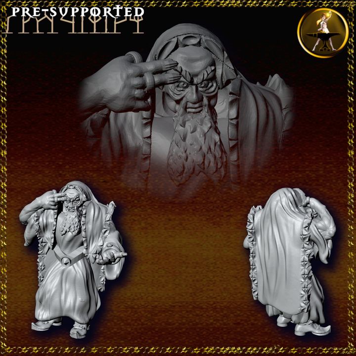 3D Printable Mind Master 2/4 - Psychic Domination by Black Anvil Miniatures