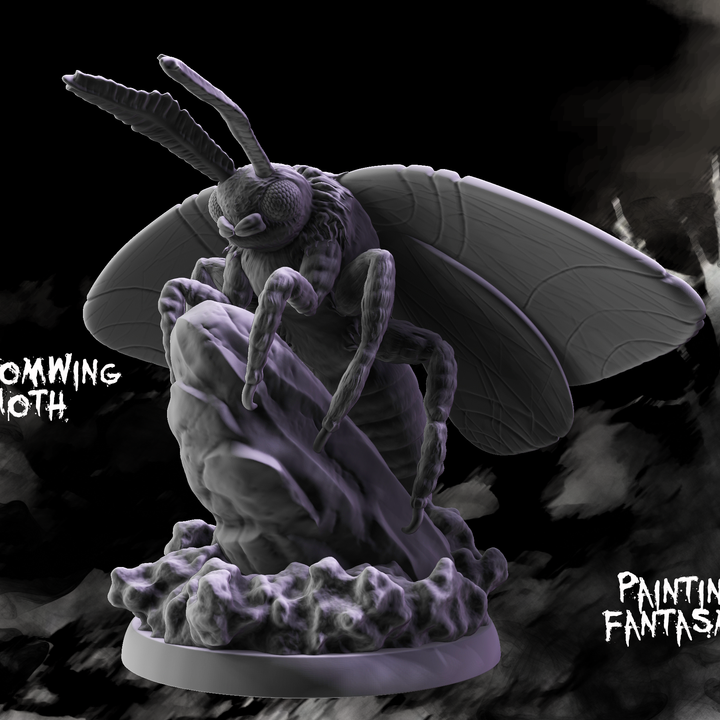 3D Printable Gloomwing Moth by Studio Fantasms