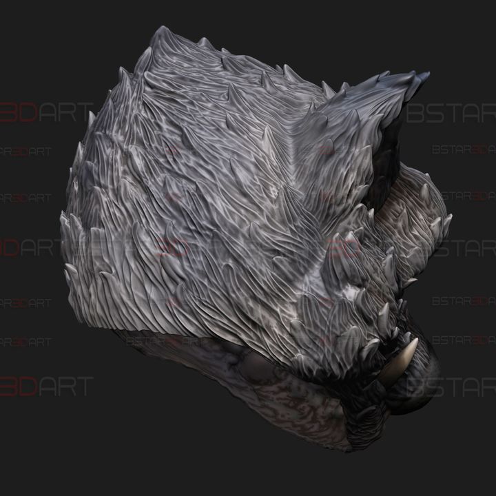 3D Printable Devil Boar Mask - Hallowen Devil cosplay - Zhu Bajie Head ...