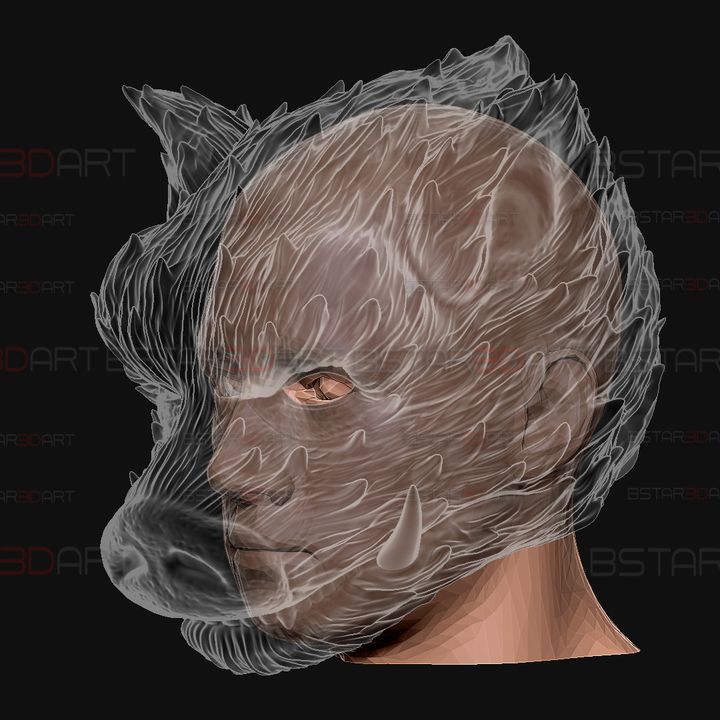 3D Printable Devil Boar Mask - Hallowen Devil cosplay - Zhu Bajie Head ...
