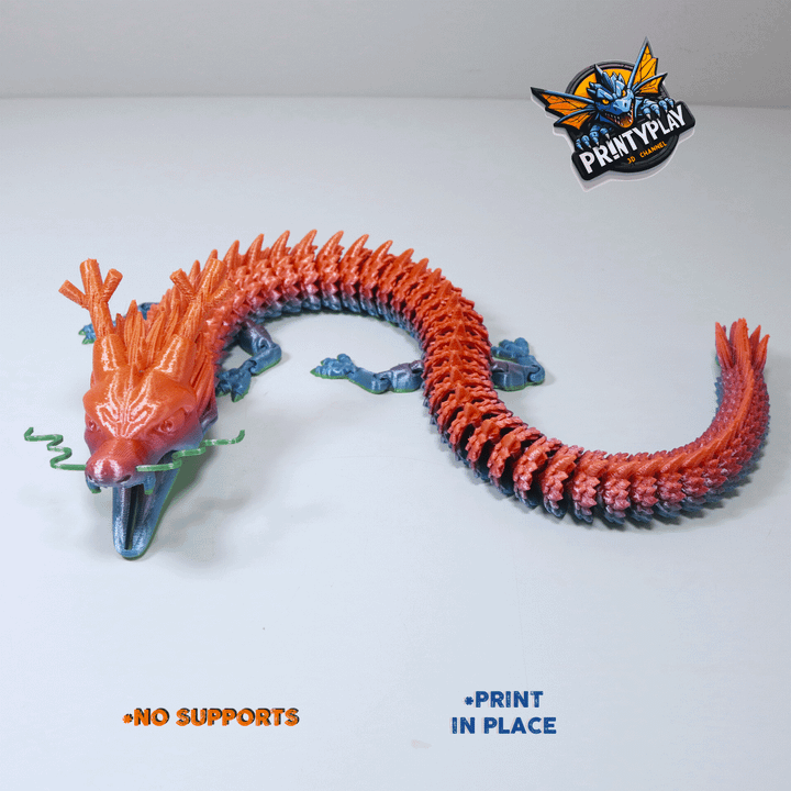 3D Printable Flexi Dragon by Nestor Aaron