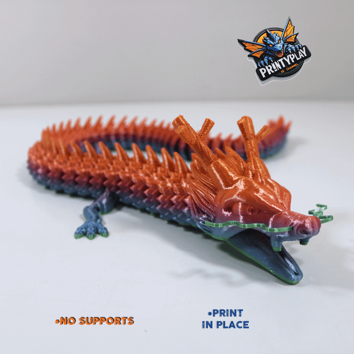 3D Printable Flexi Dragon by Nestor Aaron